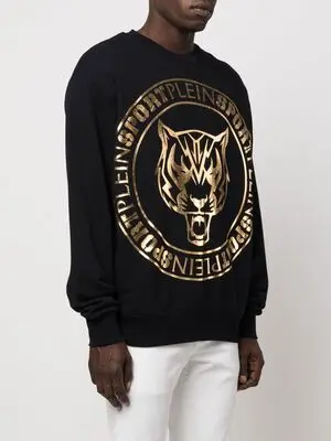 PLEIN SPORT Tiger-head Logo Sweatshirt