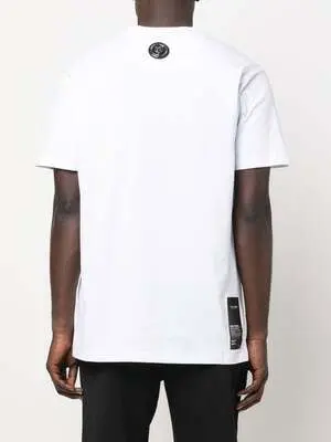PLEIN SPORT Tiger-head Logo-print T-shirt - White