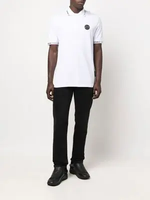 PLEIN SPORT Logo-patch Short-sleeve Polo Shirt