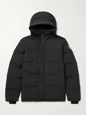 Canada Goose Macmillan Logo-appliquéd Quilted Shell Hooded Down Parka - Black