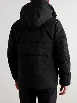 Canada Goose Macmillan Logo-appliquéd Quilted Shell Hooded Down Parka - Black