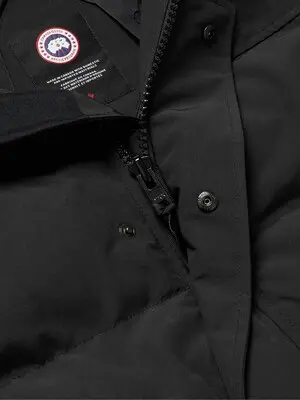 Canada Goose Macmillan Logo-appliquéd Quilted Shell Hooded Down Parka - Black