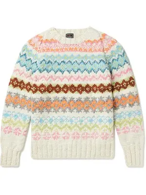 CHAMULA Fair Isle Merino Wool Sweater