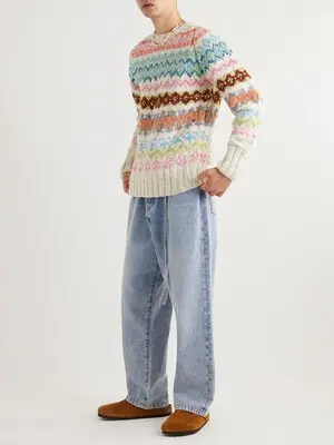CHAMULA Fair Isle Merino Wool Sweater