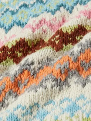 CHAMULA Fair Isle Merino Wool Sweater