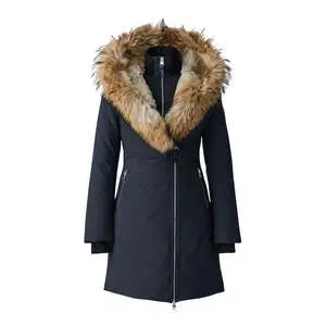 Mackage Trish-f Powder Touch Down Coat With Fur Collar
