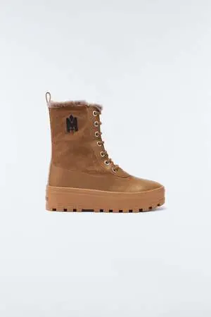Mackage Hero-ms Lamb Suede Winter Boots - Camel