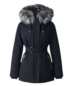 Women's 2-in-1 Down Parka with Fur Trim