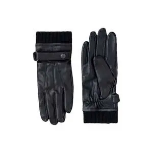Mackage Leather Driving Gloves With Knit Cuff