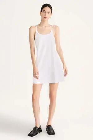 Merlette Short Slip Dress - White