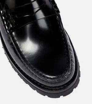 Saint Laurent Le Loafer Leather Penny Loafers