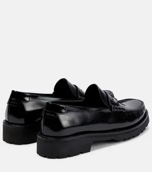 Saint Laurent Le Loafer Leather Penny Loafers