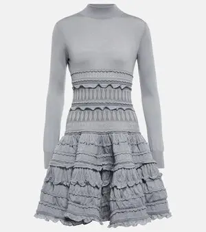 Alaïa Crinoline Mini Dress - Grey