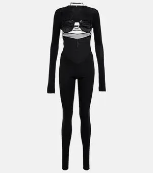 NENSI DOJAKA Cutout Paneled Jumpsuit - Black