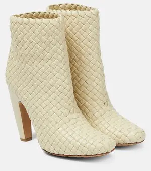Bottega Veneta Square Toe Booties