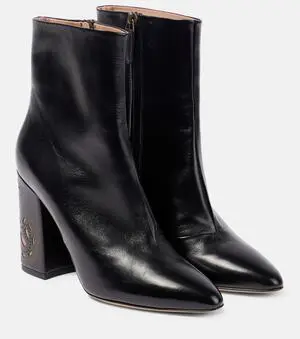 Etro Perforated Leather Ankle Boots