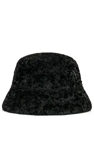 Ruslan Baginskiy Faux Fur Lampshade Bucket Hat In Black - 49  display picture 1