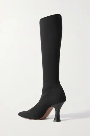 NEOUS Ran Stretch-knit Knee High Boots - Black