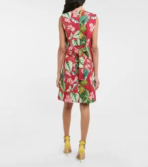 Oscar De La Renta Floral Mini Dress