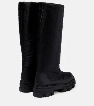 GIA BORGHINI Knee-high Quilted Fabric Boots