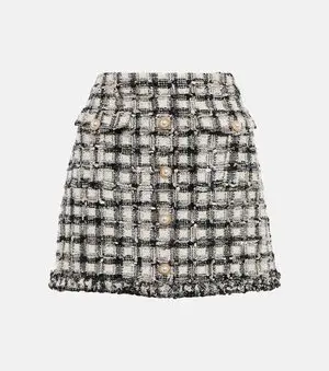 LoveShackFancy Nate Tweed Miniskirt