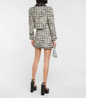 LoveShackFancy Nate Tweed Miniskirt