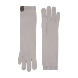 Brunello Cucinelli Knit Gloves Cool Beige
