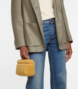 Loro Piana Extra Pocket L19 Faux Fur Pouch