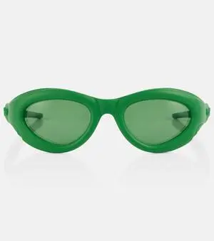 Bottega Veneta Oval Sunglasses - Green