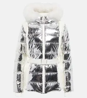 YVES SALOMON Shearling-trimmed Down Ski Jacket