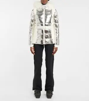 YVES SALOMON Shearling-trimmed Down Ski Jacket