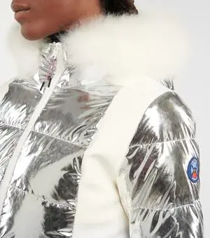 YVES SALOMON Shearling-trimmed Down Ski Jacket