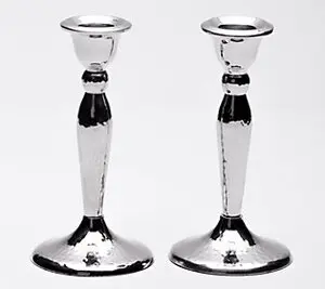COPA JUDAICA Stainless-steel Candle Holders Ham Mered