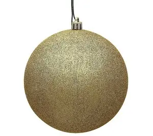 VICKERMAN 6' Glitter Ball Ornament, 4 Per Bag - One-color