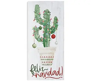 SINCERE SURROUNDINGS 12' Feliz Navidad Cactus I Nspire Board - One-color