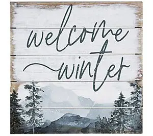SINCERE SURROUNDINGS 8' Welcome Winter Pallet P Etite - One-color