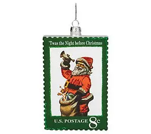 NORTHLIGHT Norhtlight 3.5' Santa Stamp 'twas The Night Bef Re Christmas - One-color