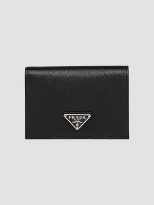 Prada Saffiano Leather Wallet - Black