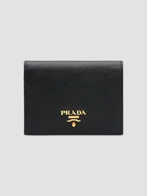 Prada Saffiano Leather Wallet - Black