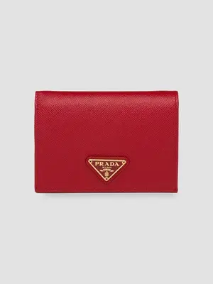 Prada Small Saffiano Leather Wallet Medium Beige