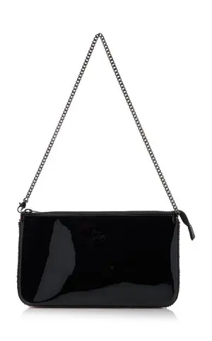 CHRISTIAN LOUBOUTIN Crystal-embellished 'loubila' Clutch