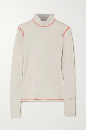 Aztech Mountain Next To Skin Stretch-Jersey Turtleneck Base Layer Gray