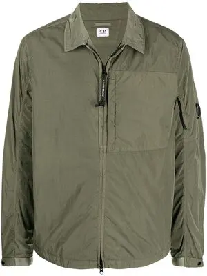 C.P. COMPANY Lens Detail Zipped Jacket - Green