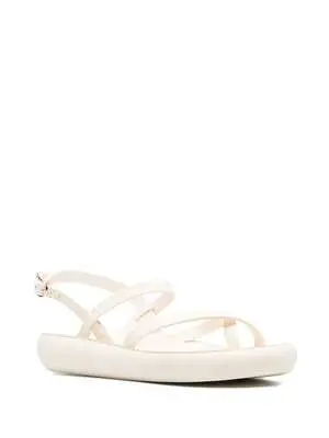 ANCIENT GREEK SANDALS Crossover-strap Leather Sandals - White