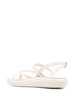ANCIENT GREEK SANDALS Crossover-strap Leather Sandals - White