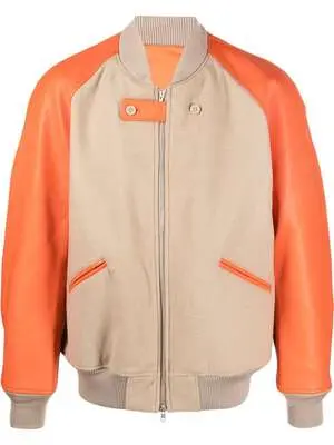 Y3 Contrasting-panel Bomber Jacket