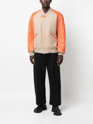 Y3 Contrasting-panel Bomber Jacket