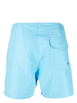 Palm Angels Embroidered Logo Swim Shorts - Blue