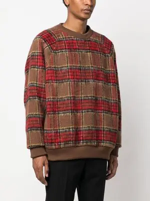 Undercover Plaid-check Sweatshirt