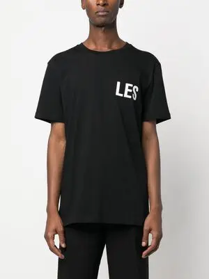 LES HOMMES Logo-print Short-sleeve T-shirt